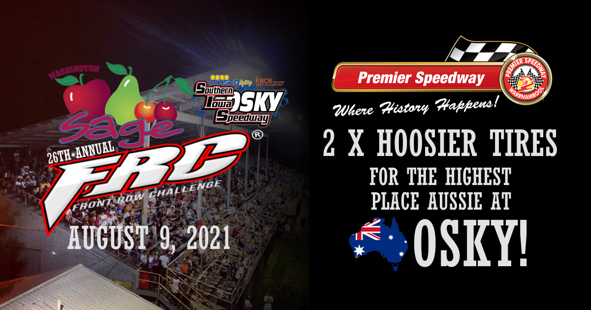 FIRST AUSSIE AT OSKY TO GET A HOOSIER BONUS! - Speedway Illustrated News