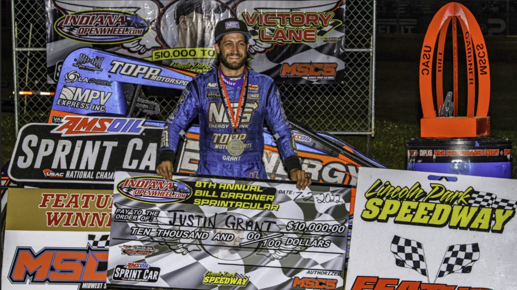 GRANT SPEEDS TO USAC SPRINTACULAR - Speedway Illustrated News