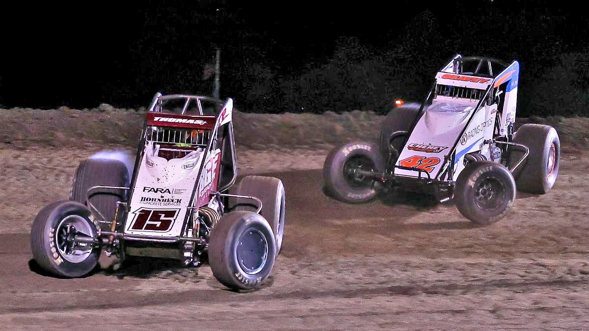 KTJ'S USAC SPRINT GAS CITY VICTORY - Speedway Illustrated News