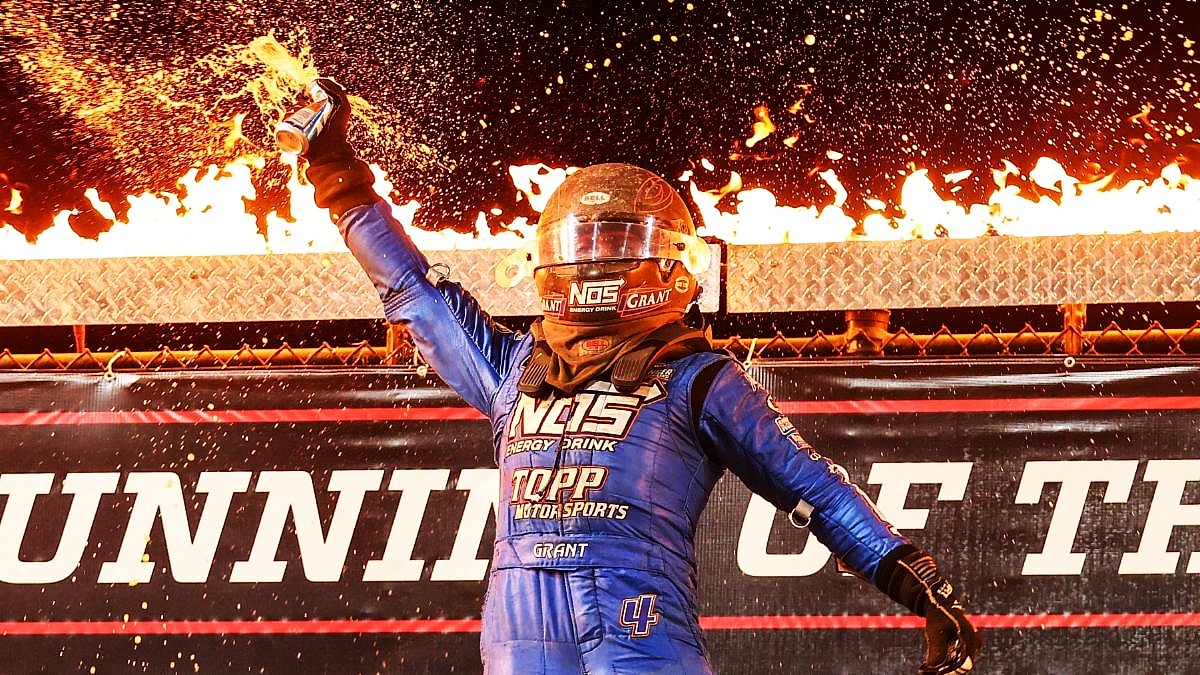 GRANT GETS 50TH USAC NATIONAL TRIUMPH - Speedway Illustrated News