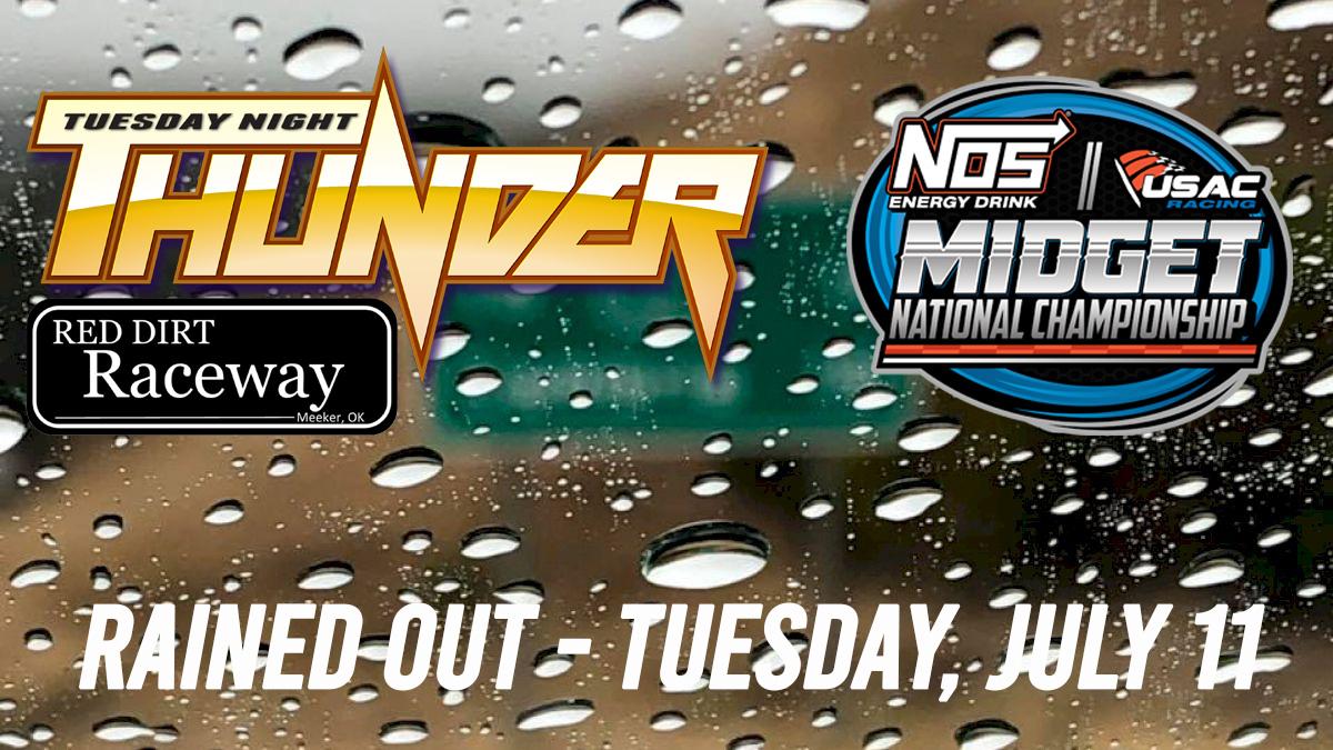 RAIN HALTS NIGHT THUNDER USAC MIDGET EVENT - Speedway Illustrated News