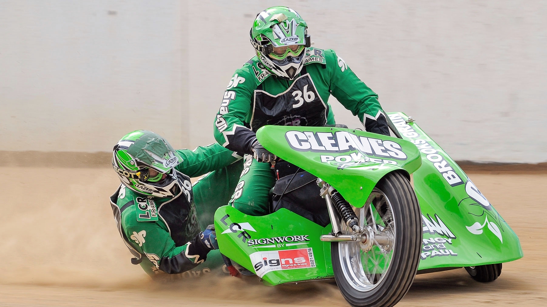 SIDECAR LEGENDS ANDREW CLEAVE AND MARK DREW FOR AUSTRALIAN SPEEDWAY ...