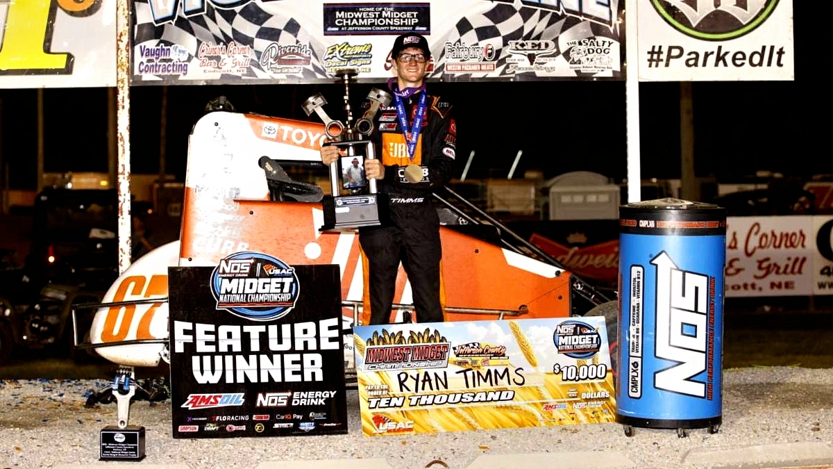 TIMMS FINALLY GETS USAC MIDGET COUNTY WIN - Speedway Illustrated News
